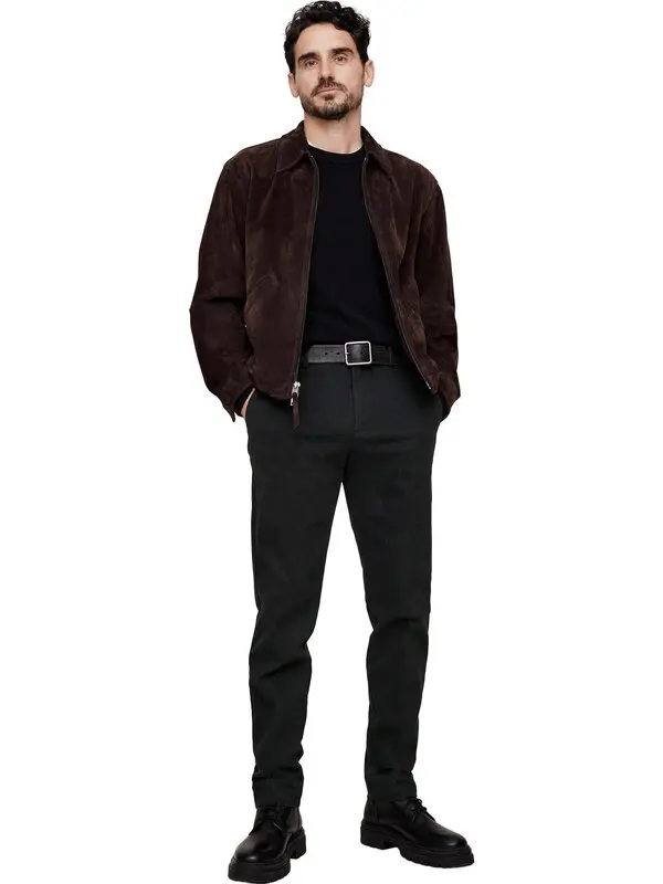 Banana Republic Slim Brushed Stretch Chino - Black