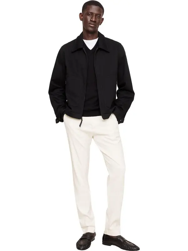 Banana Republic Athletic Slim Linen-cotton Chino - White