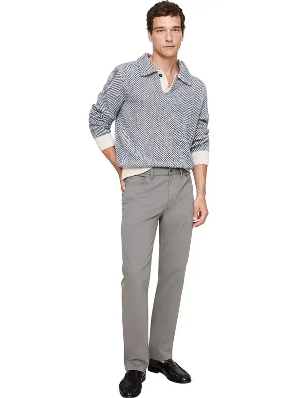 Banana Republic Straight Traveler Pant - Smoke Signal Gray