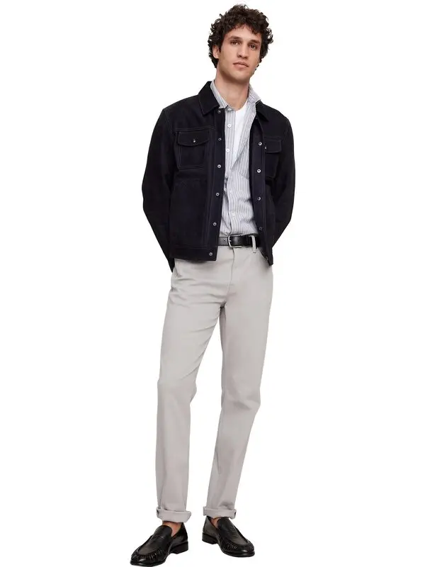 Banana Republic Slim Traveler Pant - Light Gray