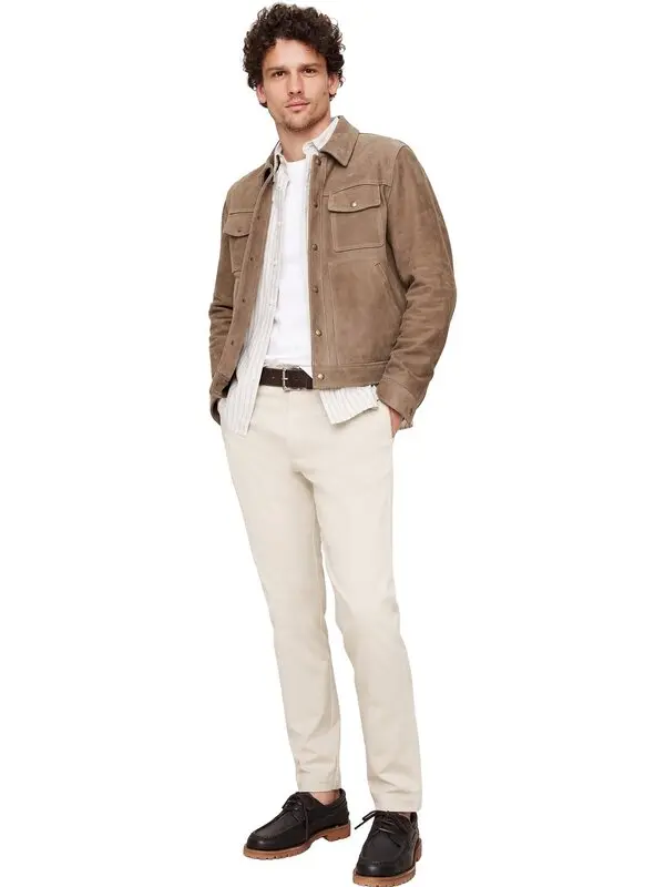 Banana Republic Athletic Italian-stretch Chino - Cream White