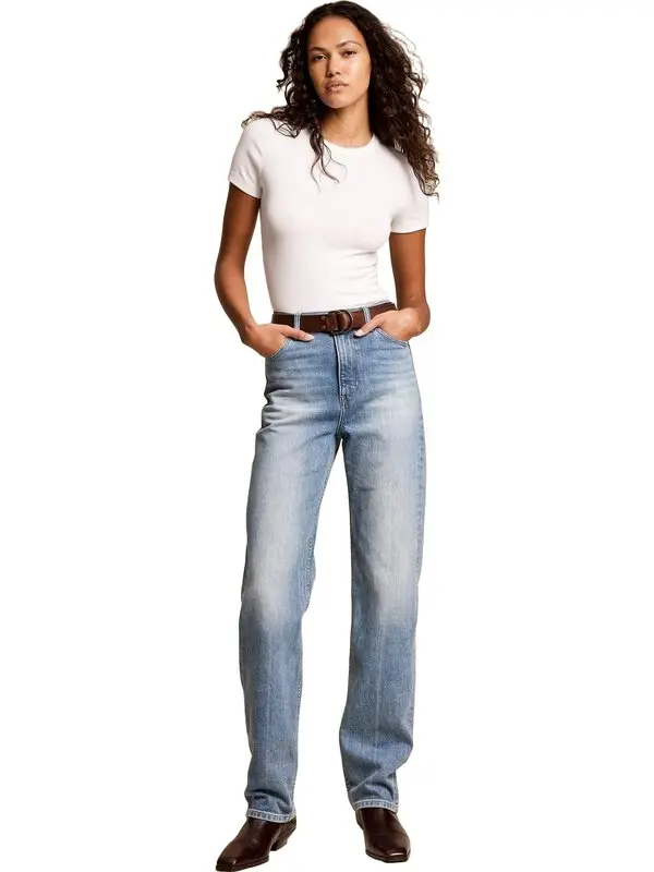 Banana Republic High-rise 90s Straight Jean - Light Wash
