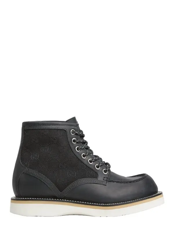 Gucci Lace-up Ankle Boot - Black