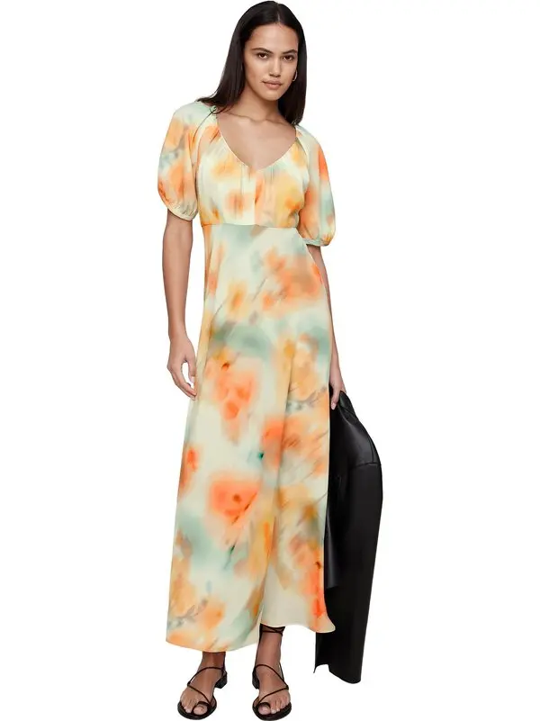 Banana Republic Crepe V-neck Maxi Dress - Floral