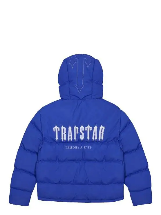 Trapstar Decoded Hooded Puffer 2.0 Jacket - Dazzling Blue