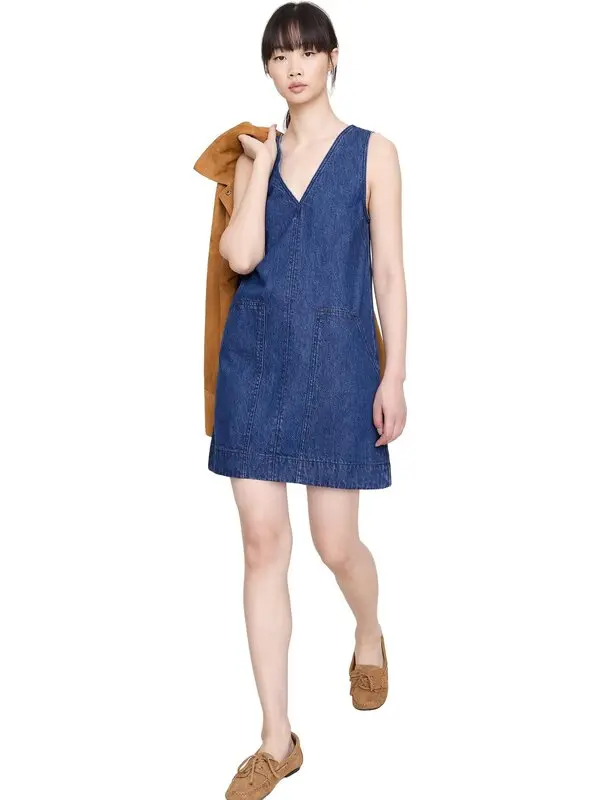 Banana Republic Denim Shift Dress - Dark Wash