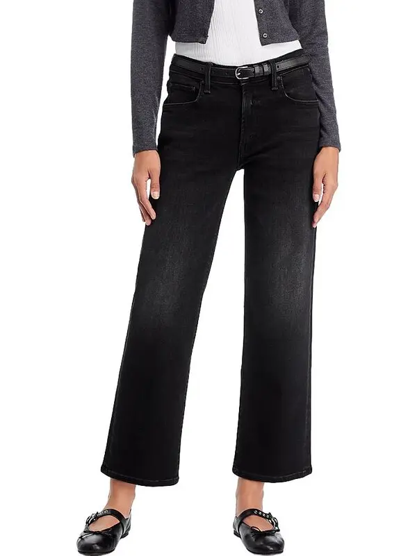 MOTHER The Mid Rise Rambler Zip Flood Jeans - Spiked Hair Art Flair