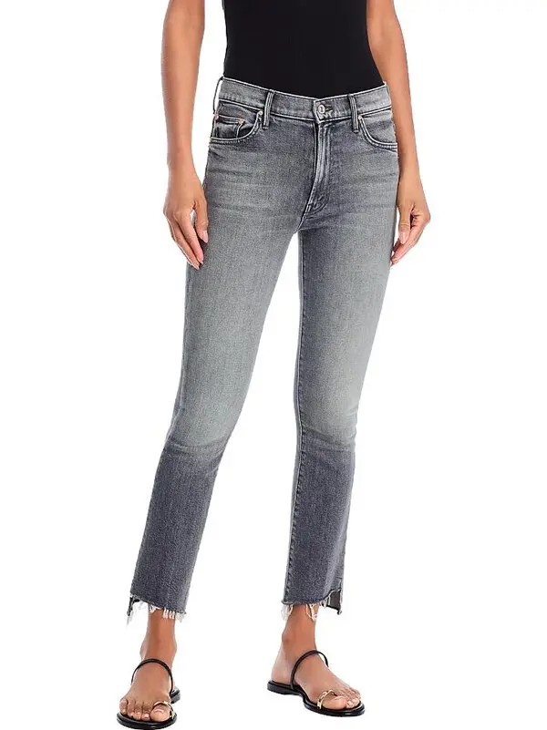 MOTHER The Insider Crop Step Fray Jeans - Moshpit Memories