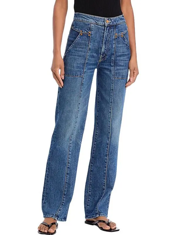 MOTHER The Riveting Rambler Zip Sneak Jeans - Bending The Rules