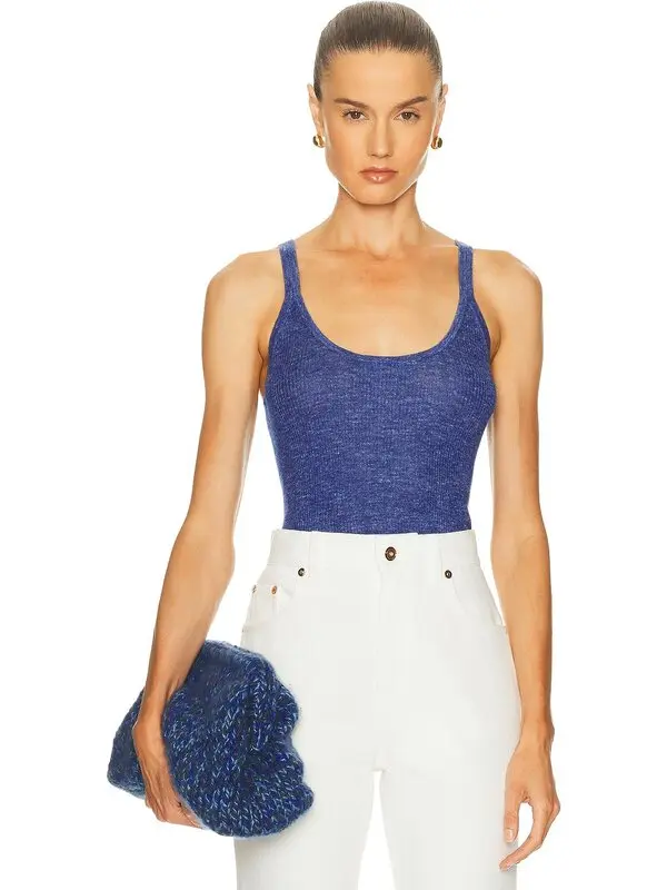Gabriela Hearst Cinxia Tank Top - Cobalt