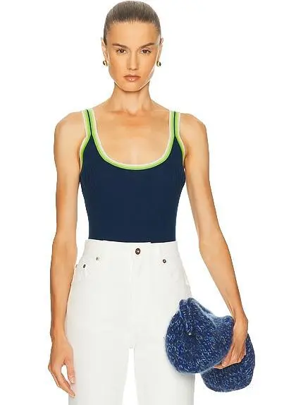 Gabriela Hearst Chen Tank Top - Washed Denim