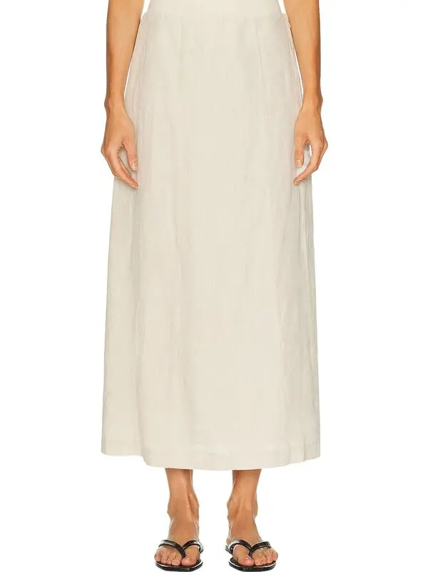 Jenni Kayne Kinney Linen Skirt - Natural