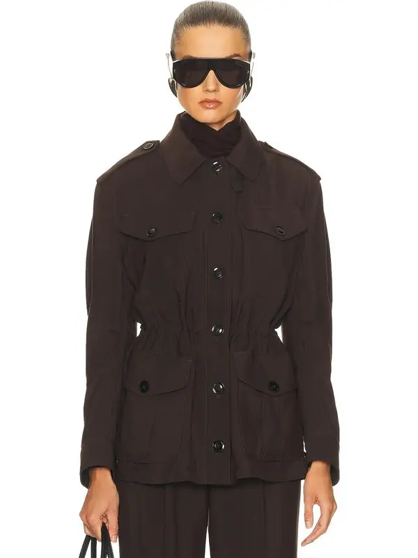 TOM FORD Tailored Field Jacket - Dark Chocolate