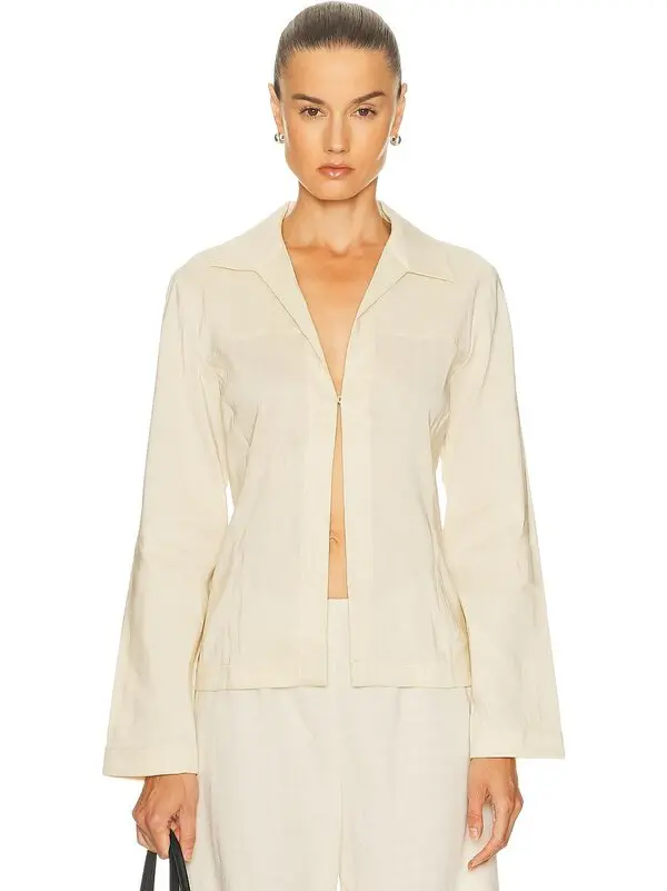 EAVES Iyla Shirt Jacket - Natural