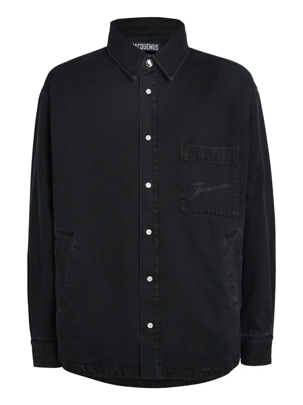 Jacquemus Padded Boulanger Overshirt - Black