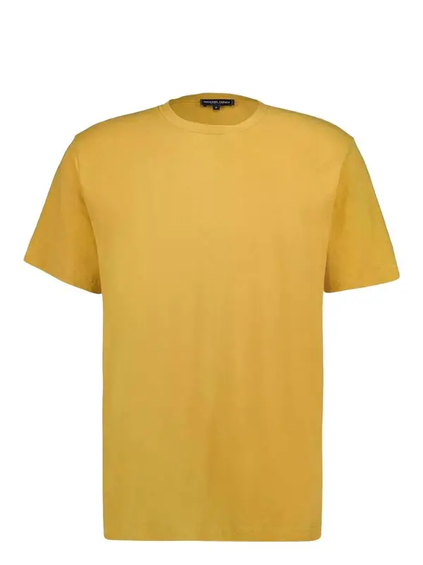 Frescobol Carioca Cotton-linen Blend T-shirt - Yellow