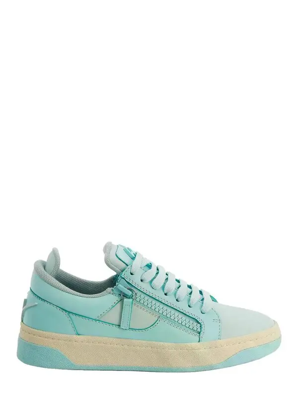GIUSEPPE ZANOTTI Leather Sneakers - Blue