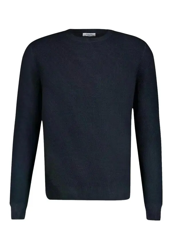 Boglioli Wool Crew-neck Sweater - Blue