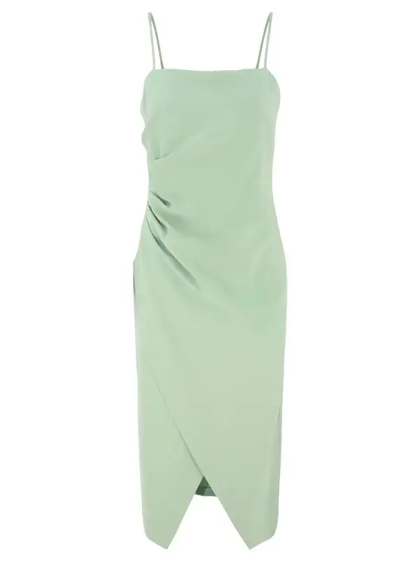 Marella Draped Midi Dress - Green