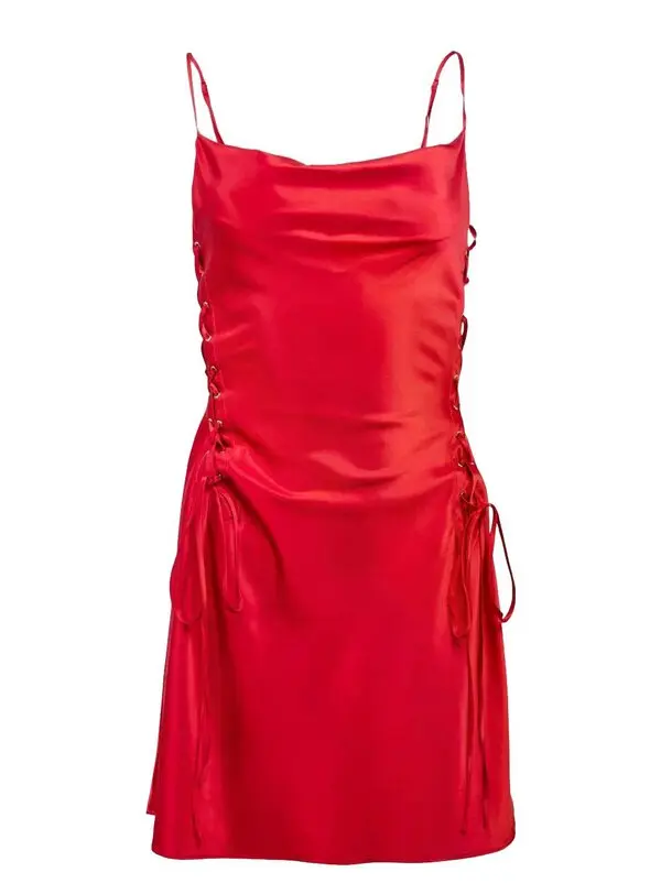 Fleur Du Mal Ella Mini Dress - Red