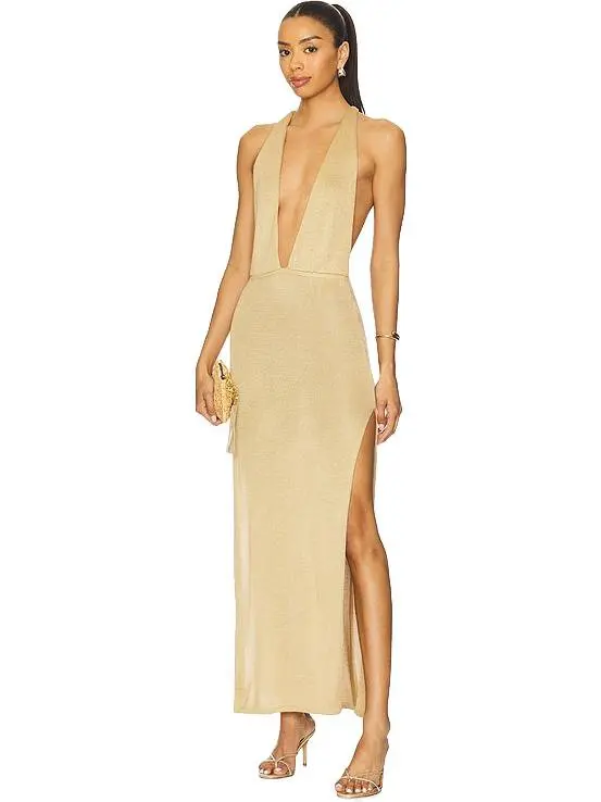 FLOOK THE LABEL Uma Maxi Dress - Sand Haze