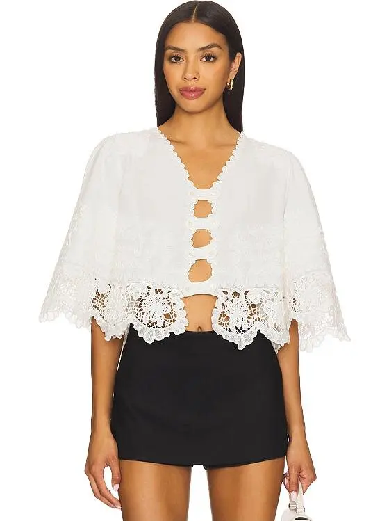 Sea Iyla Soutache Top - White