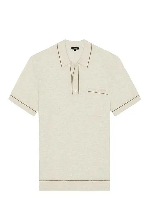 Rails Hardy Polo In Grey - Oat Heather