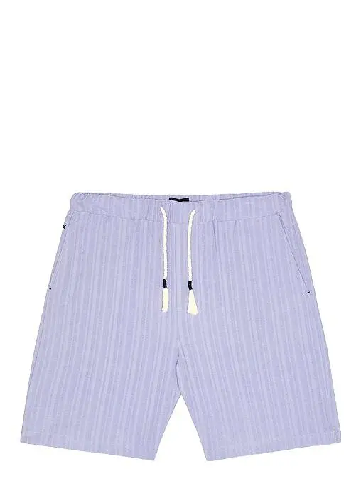 Scotch & Soda Tonal Striped Shorts - Languid Lavender