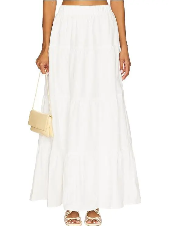 MORE TO COME Braline Maxi Skirt - White