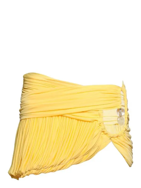 Christopher Esber Beach Glass Bubble Mini Skirt - Yellow