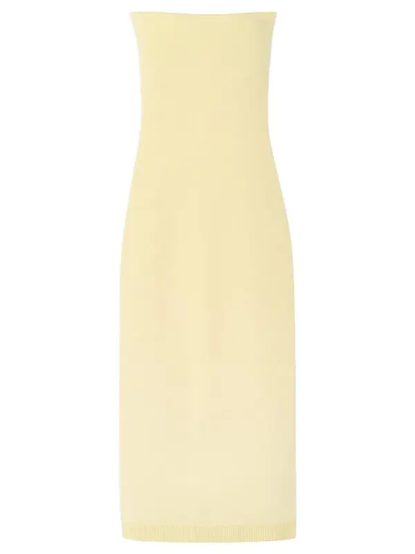 Jacquemus La Robe Maille Sera Pale - Yellow