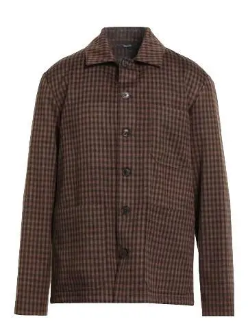 DRUMOHR Shirt Size Virgin Wool - Brown