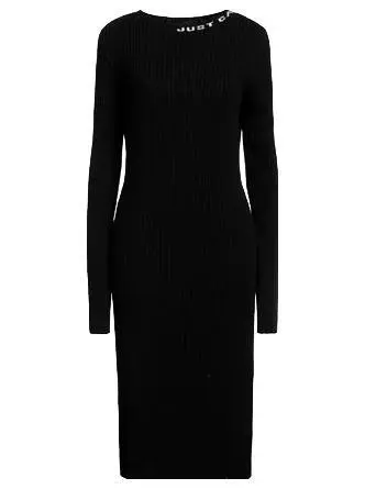 Just Cavalli Midi Length Knit Dress - Black