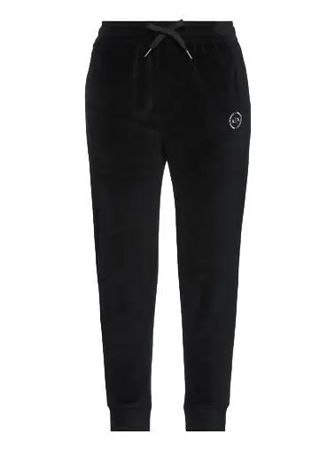 Armani Exchange Tapered Leg Chenille Trousers - Black
