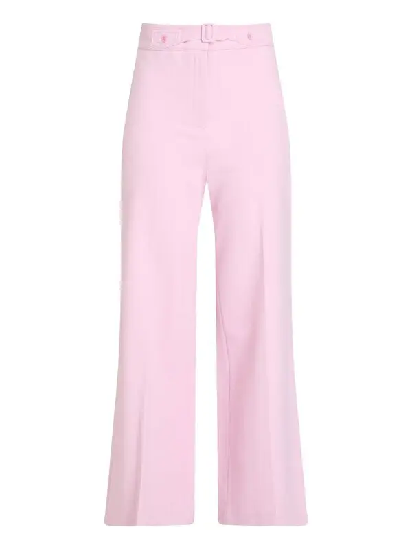 Maje Twill Wide-leg Pants - Baby Pink