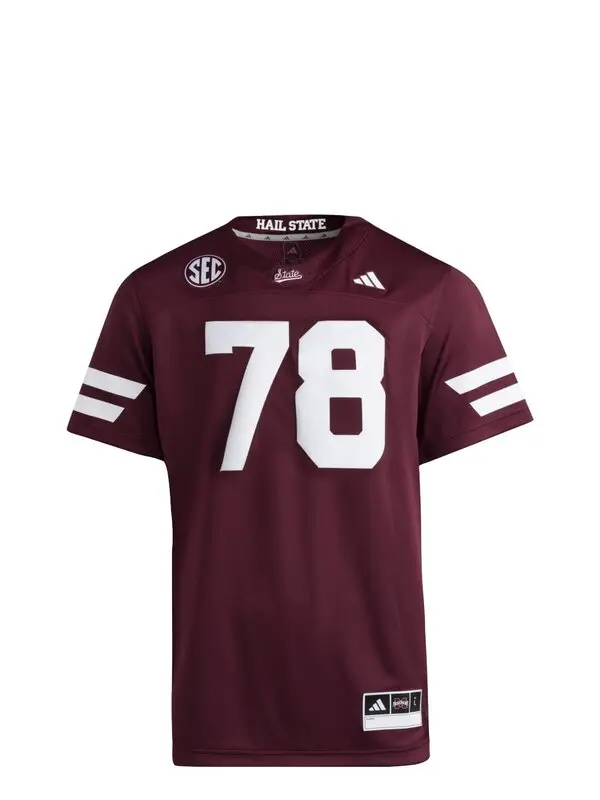 Adidas Mississippi State Bulldogs Premier Home Football Jersey - Team Maroon