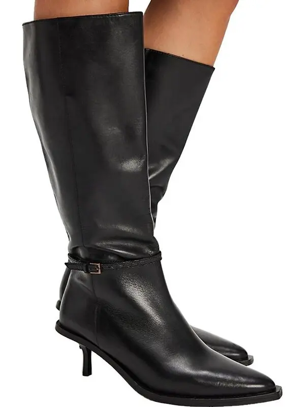 Free People Alma Kitten Heel Boots - Black