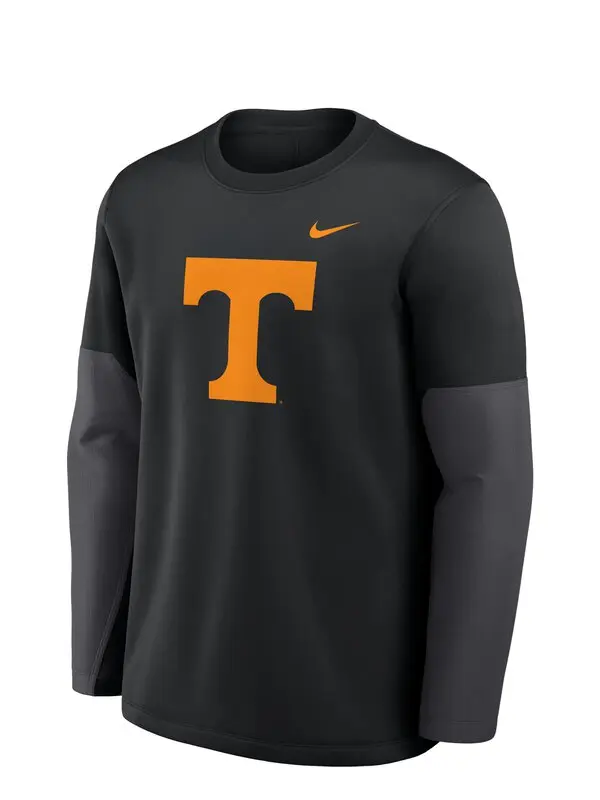 Nike Tennessee Sideline Coach Therma-fit College Long-sleeve T-shirt - Black