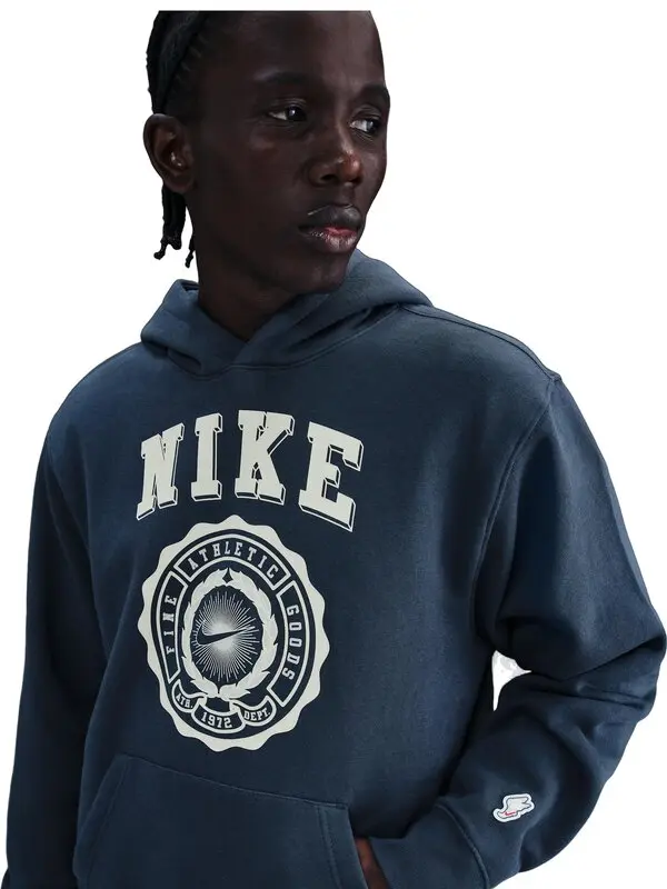 Nike Club Pull-over Fleece Hoodie - Blue