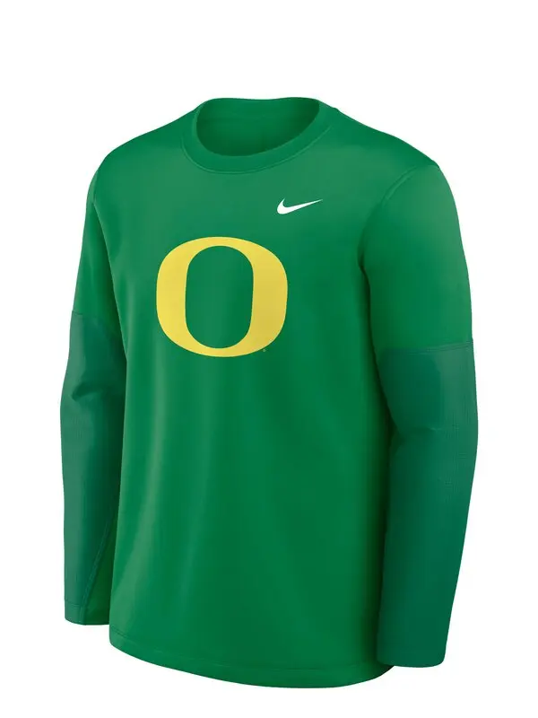 Nike Oregon Sideline Coach Therma-fit College Long-sleeve T-shirt - Green