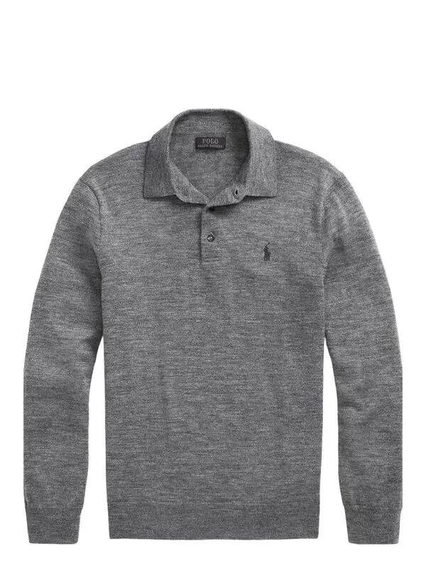 Polo Ralph Lauren Wool Polo Shirt - Grey