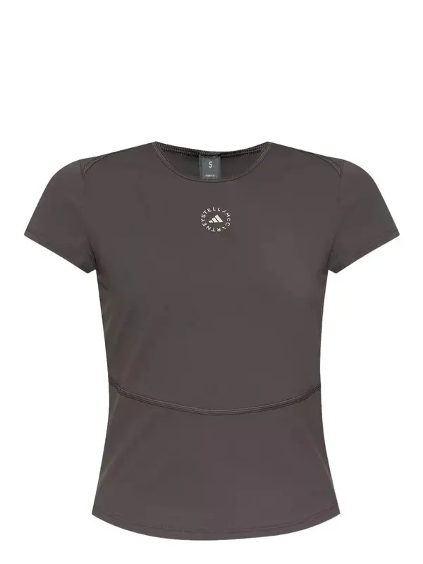 Adidas By Stella McCartney Logo-detail T-shirt - Grey