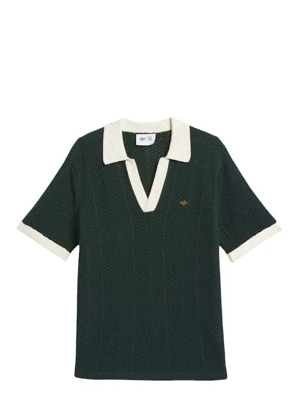 Adidas X Edison Chen Clot Pique Polo Shirt - Green Night