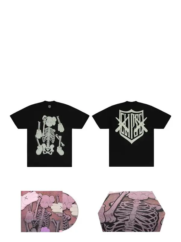 KAWS X Clipse Lgseo Tee Shirt 2 Box Set - Black