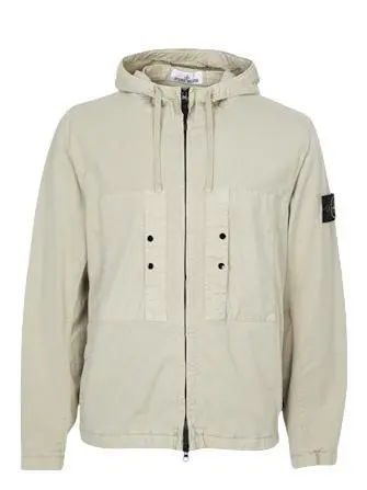 Stone Island Supima Cotton Twill Stretchtc Jacket - Beige