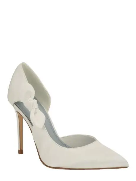 Nine West Fhalon Half D'orsay Pump - White