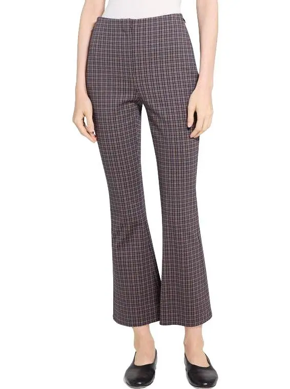 Theory High-waisted Kick Flare Ankle Pants - Palomino Multi