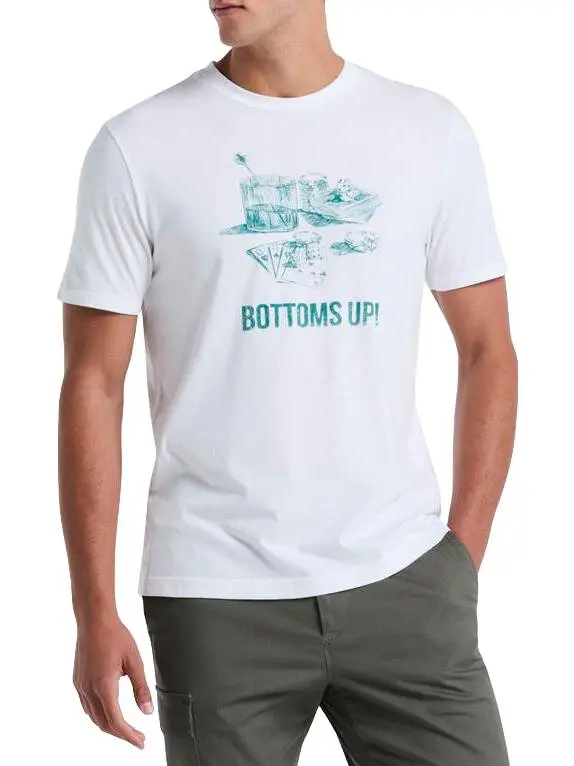 ORIGINAL PENGUIN Bottoms Up Graphic T-shirt - Bright White