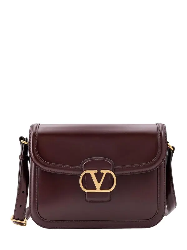 Valentino Garavani 9to5 Leather Shoulder Bag - Brown