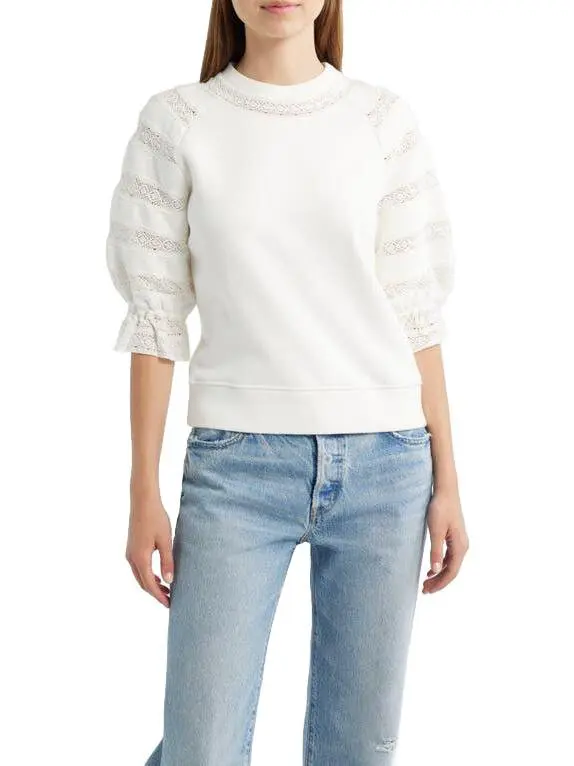 Rails Aggie Lace Sweater - Ivory